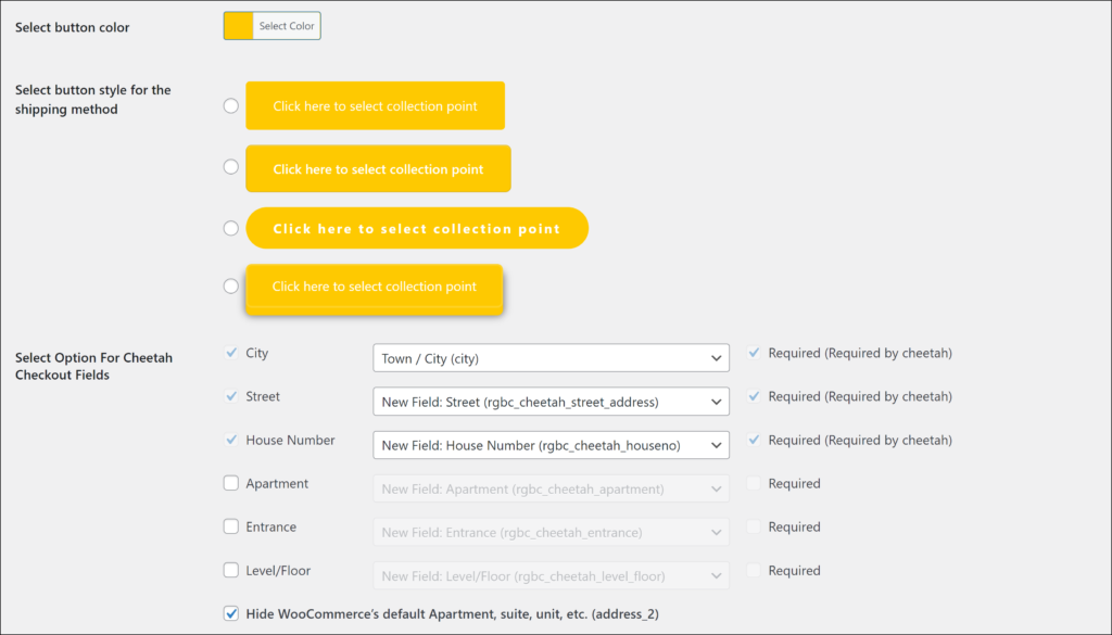 Cheetah Integration - rgbcode